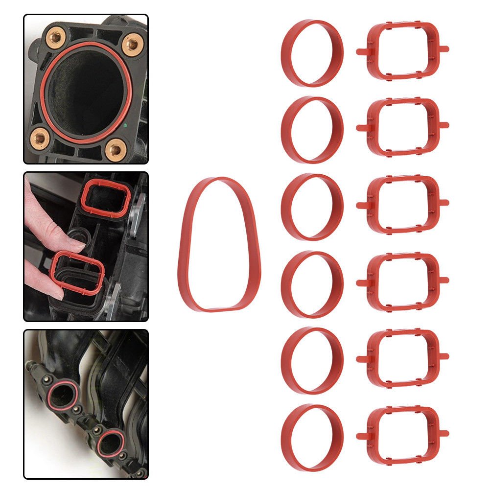 6Pcs Intake Manifold Gaskets For BMW M57 E39 E46 E60 E61 E65 E90 E91 ...