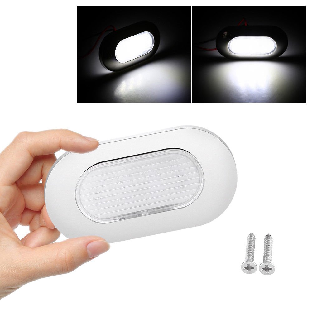Cold White Light LED Marine Boat Yacht Stainless Steel Oblong Courtesy ...