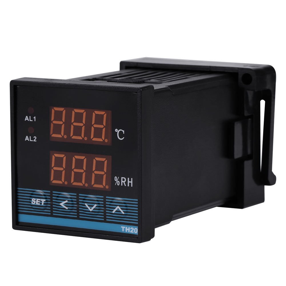 Digital Temperature & Humidity Controller with Relay Output & Cable