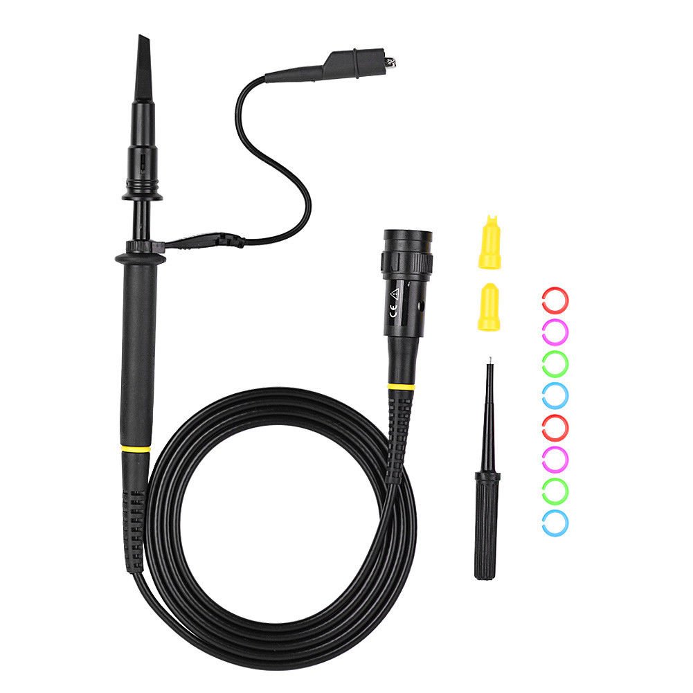 P4100 100Mhz Oscilloscope 100X Clip Probe Clip Cable Test Kit 1.2M New