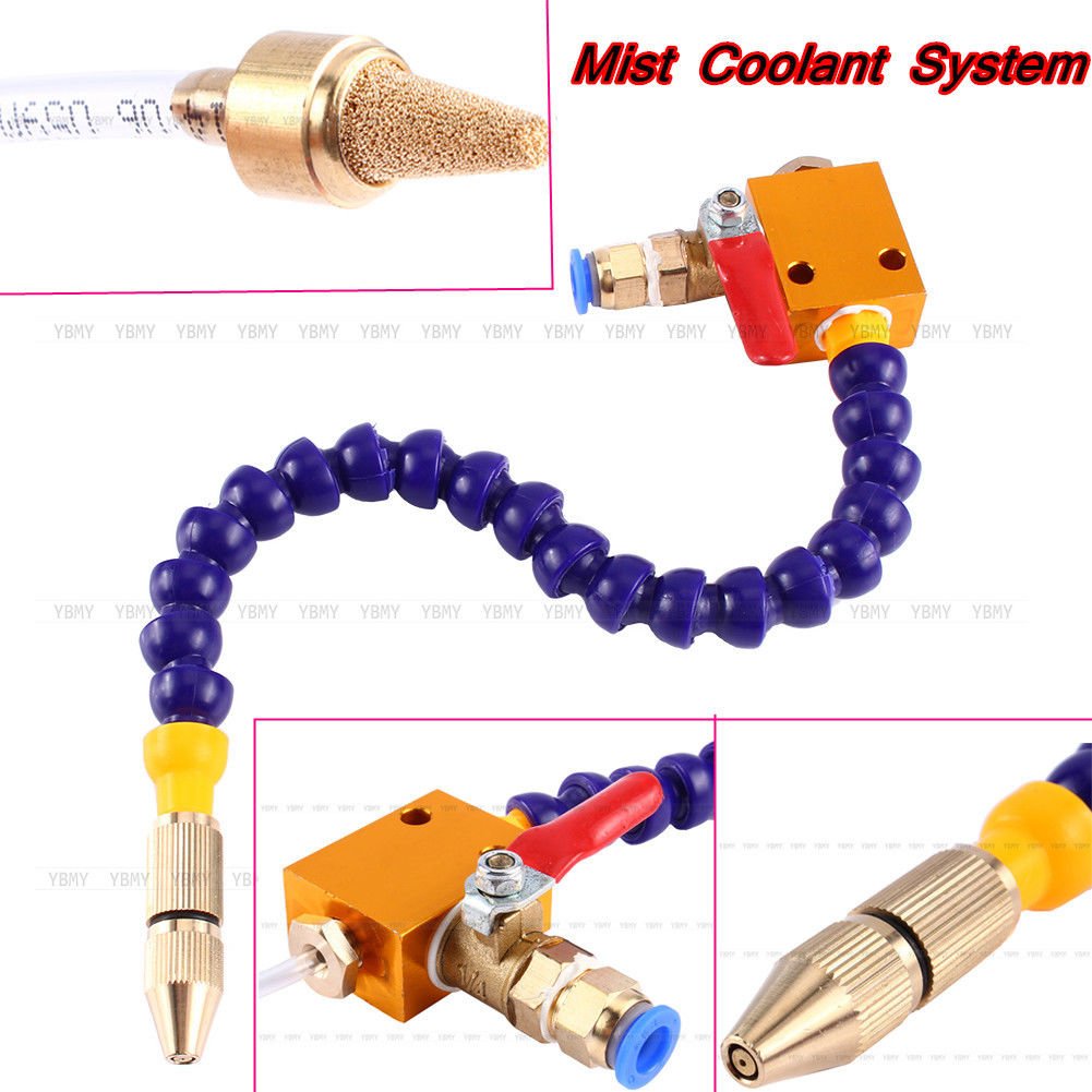 Mist Coolant Spray System For 8mm Air Pipe CNC Lathe Mill Drill Cooling ...