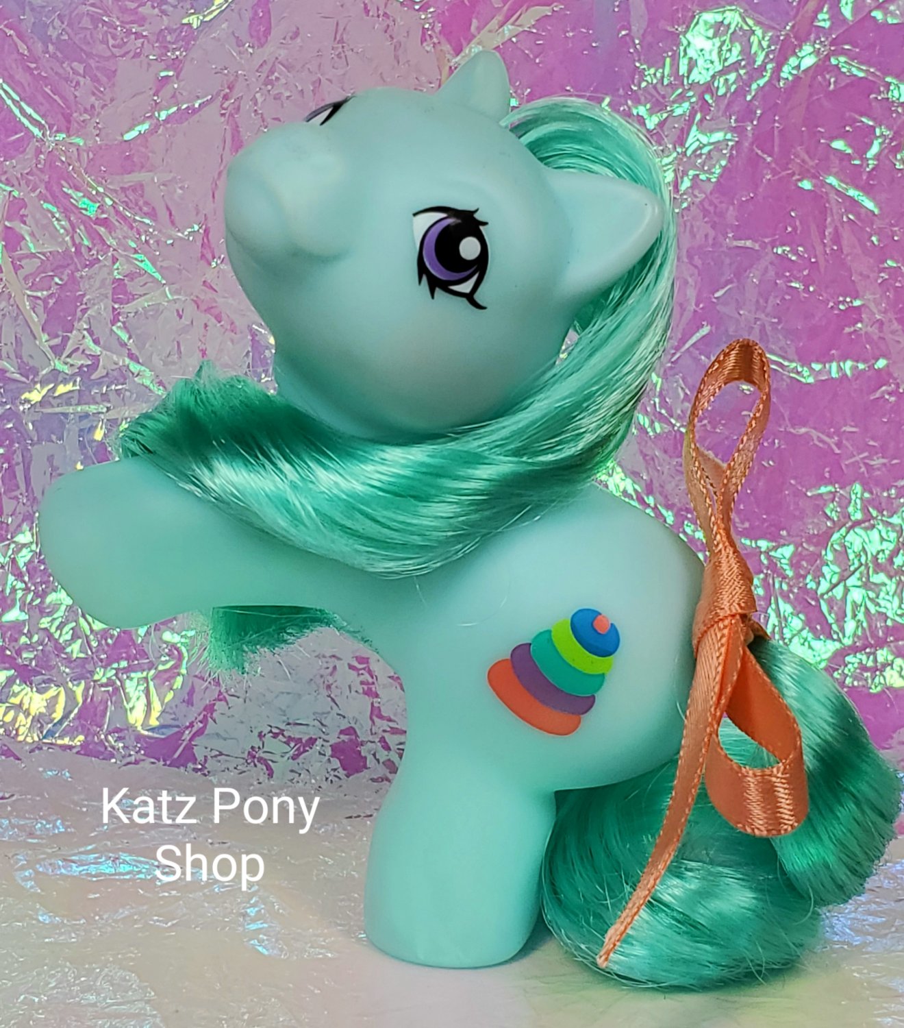 Playful Baby Tipper-Blue with Aqua Hair