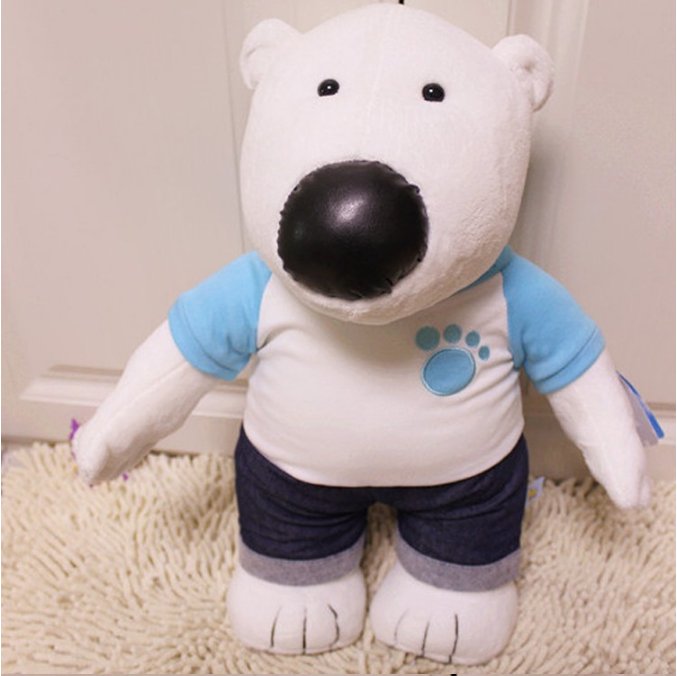 Pororo Plush Toys 45CM Cartoon Pororo Polar Bear Poby Plush Toy Dolls ...
