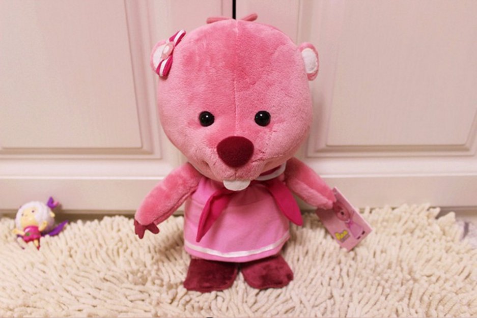 28cm Cute Cartoon Pororo Plush Toys Pororo Friends Beaver Loopy Soft ...