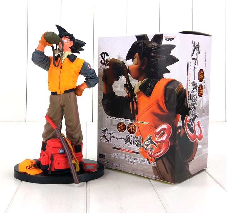 Dragon Ball Z Goku Drinking Water Yamcha With Sword Anime with box
