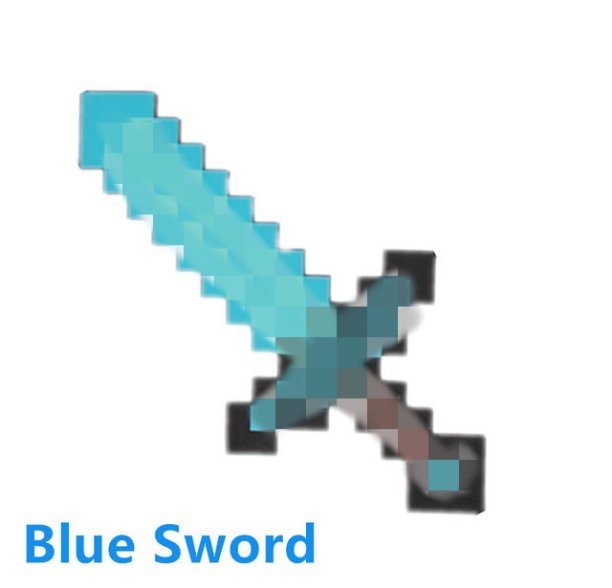 Minecraft Toys Foam Diamond Blue Sword EVA Toys