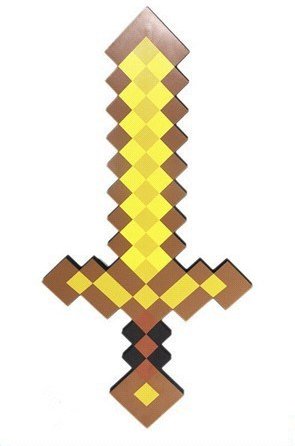 Minecraft Toys Foam Diamond Golden Sword EVA Toys