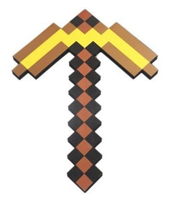 Minecraft Toys Foam Diamond Golden Pickaxe EVA Toys