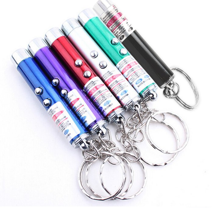 2 In 1 Red Laser Funny Cat Stick Laser Pointer Pen with White LED Light