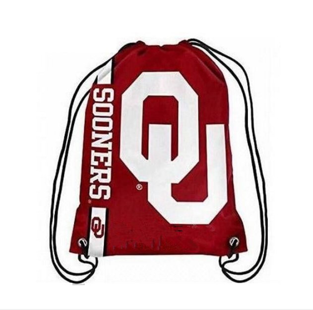 35*45 cm NCAA Oklahoma Sooners Forever Drawstring Backpack fan flag bag ...