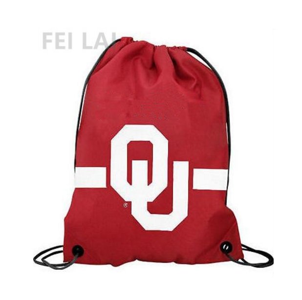 35*45 cm NCAA Oklahoma Sooners Forever Drawstring Backpack fan flag bag ...