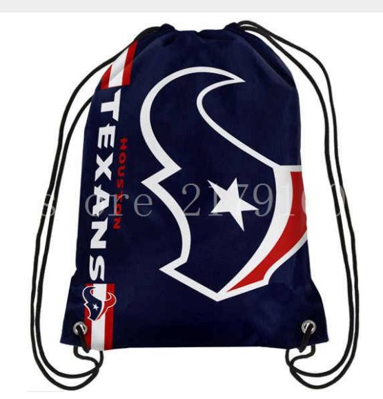 35*45 cm knitted polyester Houston Texans drawstring backpack with ...
