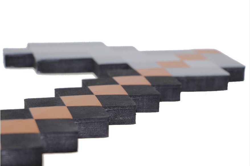 Newest Design Game Minecraft Toys Diamond Hoe Minecraft Foam Mosaic hoe ...