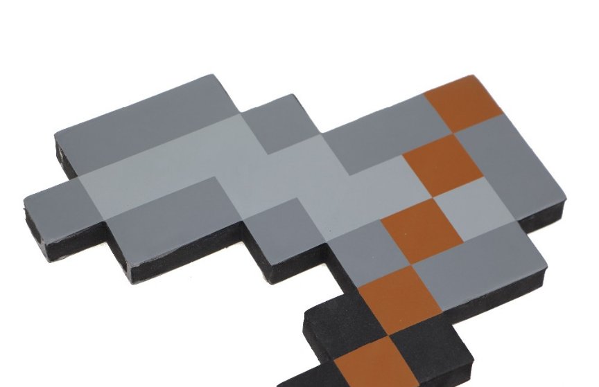 Newest Design Game Minecraft Toys Diamond Hoe Minecraft Foam Mosaic hoe ...