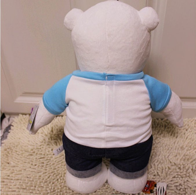 45CM Cartoon Pororo Polar Bear Poby Plush Toy Dolls Soft Stuffed Toys