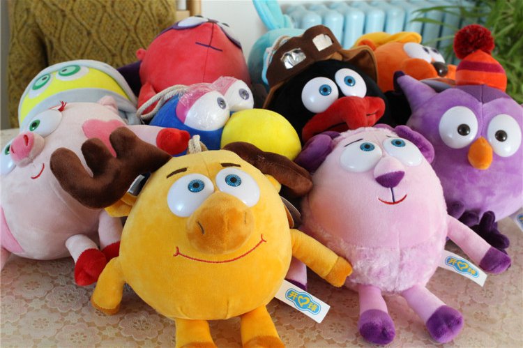 Rabbit 30cm Dolls Gogoriki Anime Smeshariki Kikoriki Plush Stuffed Toys