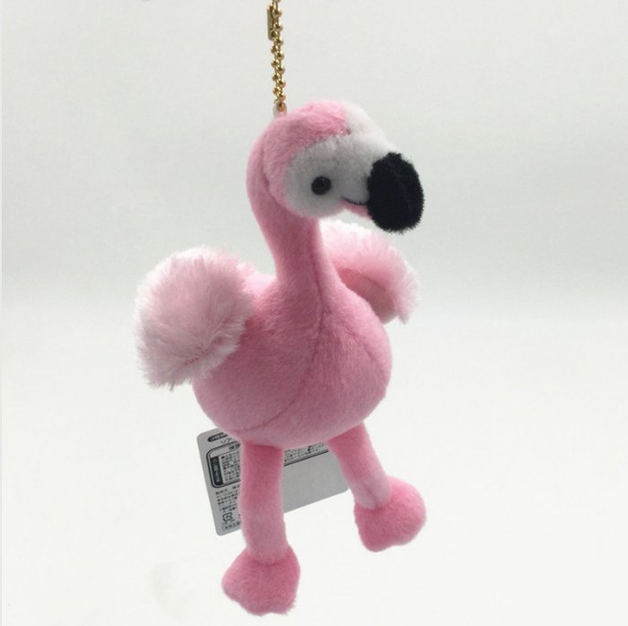 Flamingo Pink Bird Keychain Stuffed Plush Doll Toys For Children Party ...
