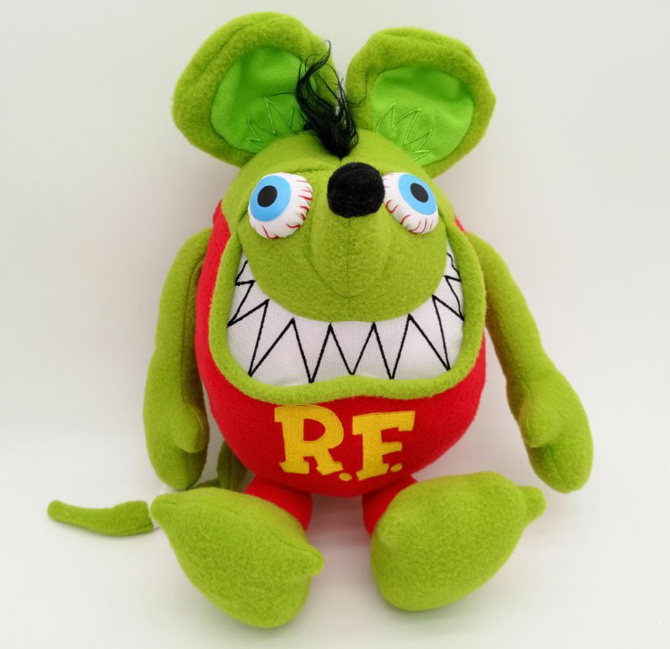NEW 12" RAT FINK GREEN PLUSH DOLL