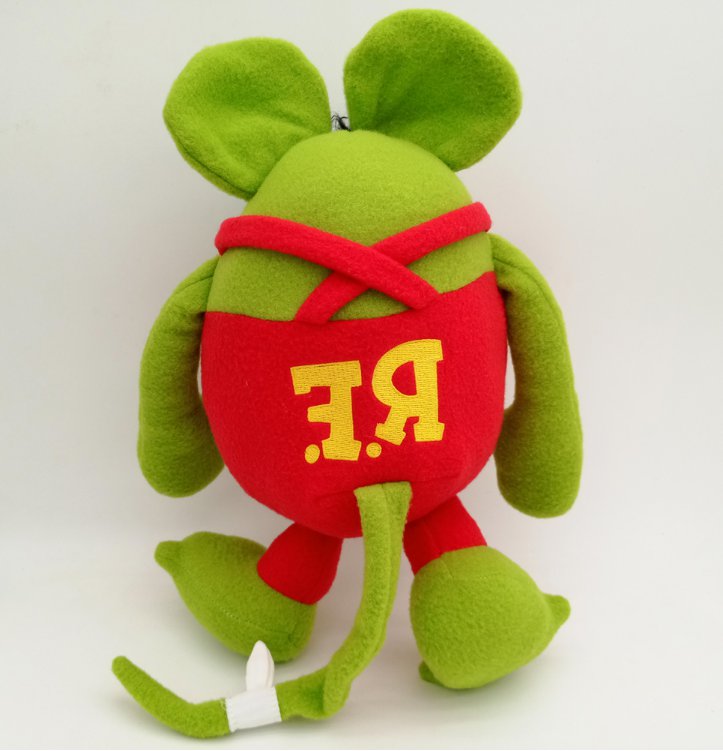 NEW 12" RAT FINK GREEN PLUSH DOLL