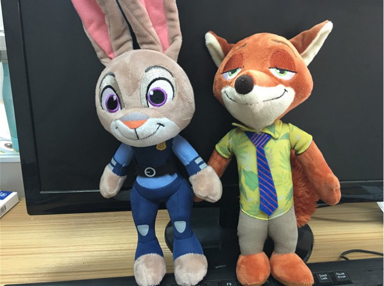 Movie Zootopia Zootropolis Stuffed Plush Toy 25CM Zootopia Fox Nick ...