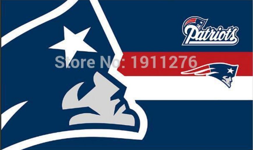 New England Patriots flags polyester digital print banner with 2 Metal ...