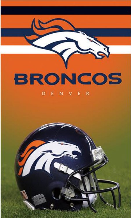 Denver Broncos Old Logo nation Flag 3ft x 5ft Polyester NFL Team Banner ...