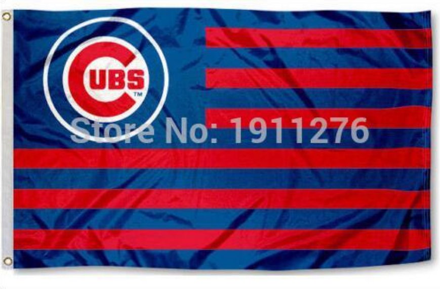 Chicago Cubs Flag 3ft x 5ft Polyester MLB Chicago Cubs Banner Flying