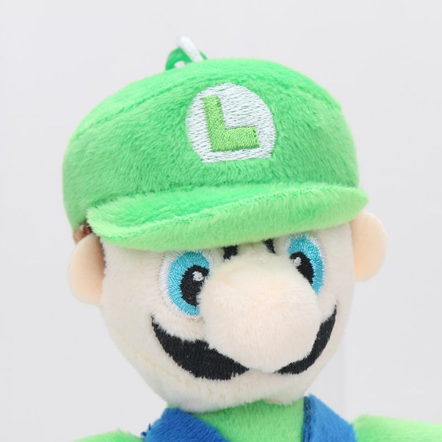 16cm Green Super Mario Plush Toys with Hook Mario bros Luigi Plush Doll ...