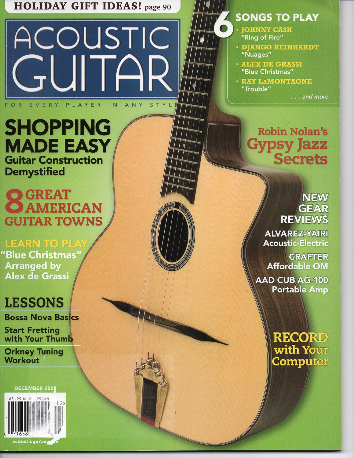 Acoustic Guitar Magazine December 2008