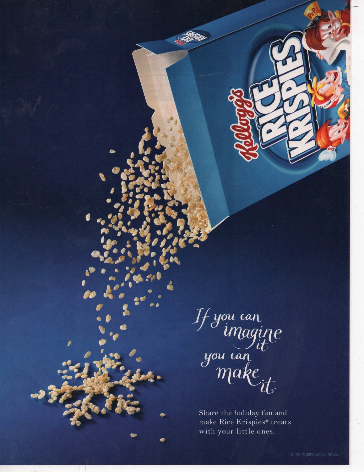 Rice Krispies Magazine Print Ad November 2014