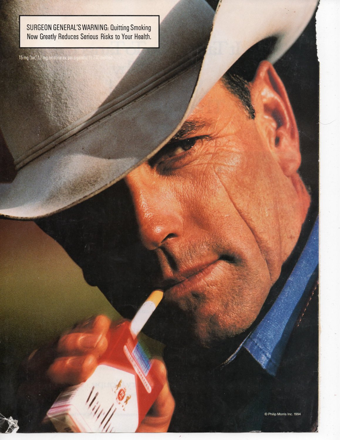 Marlboro Cigarettes vintage Magazine Print Ad June 1994