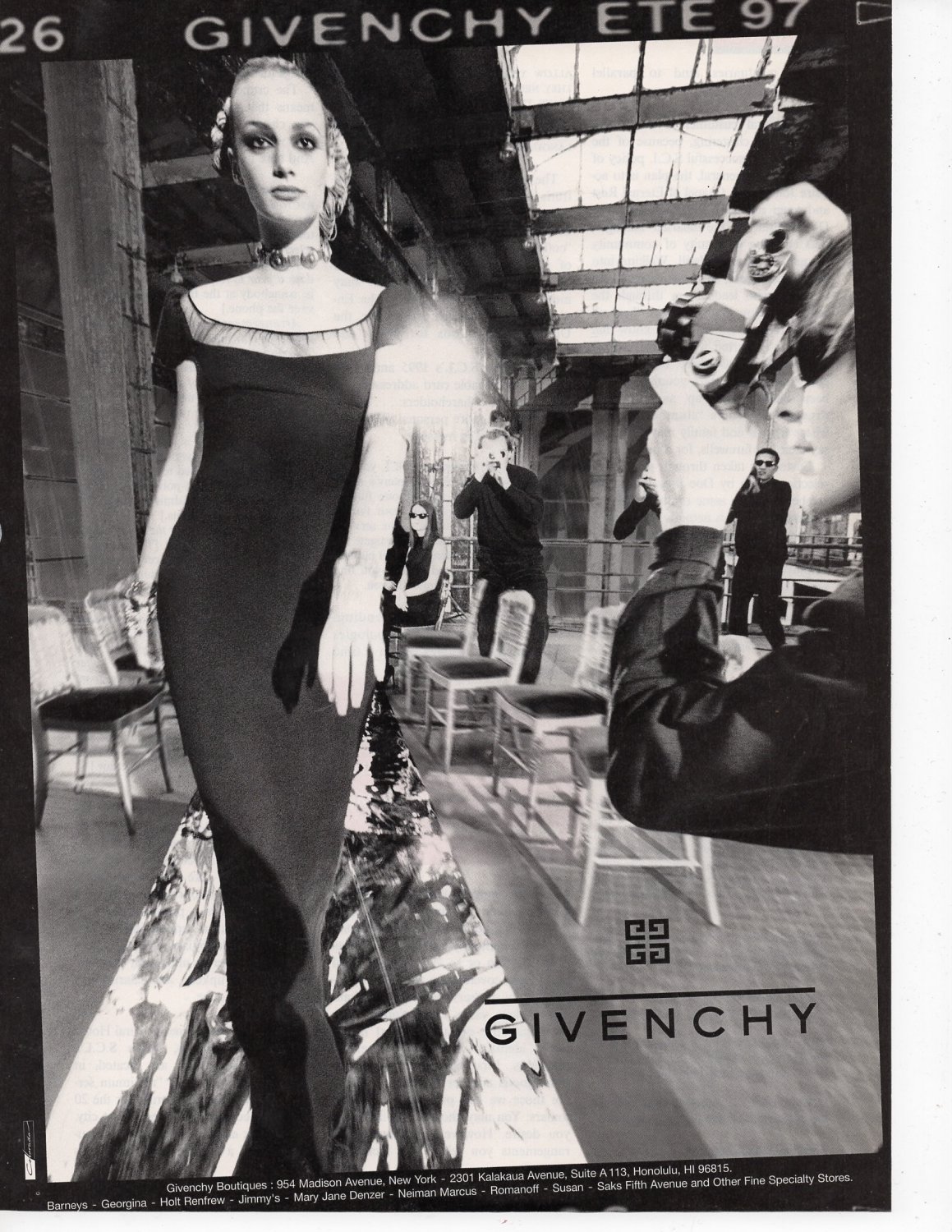 Givenchy vintage Magazine Print Ad March 1997