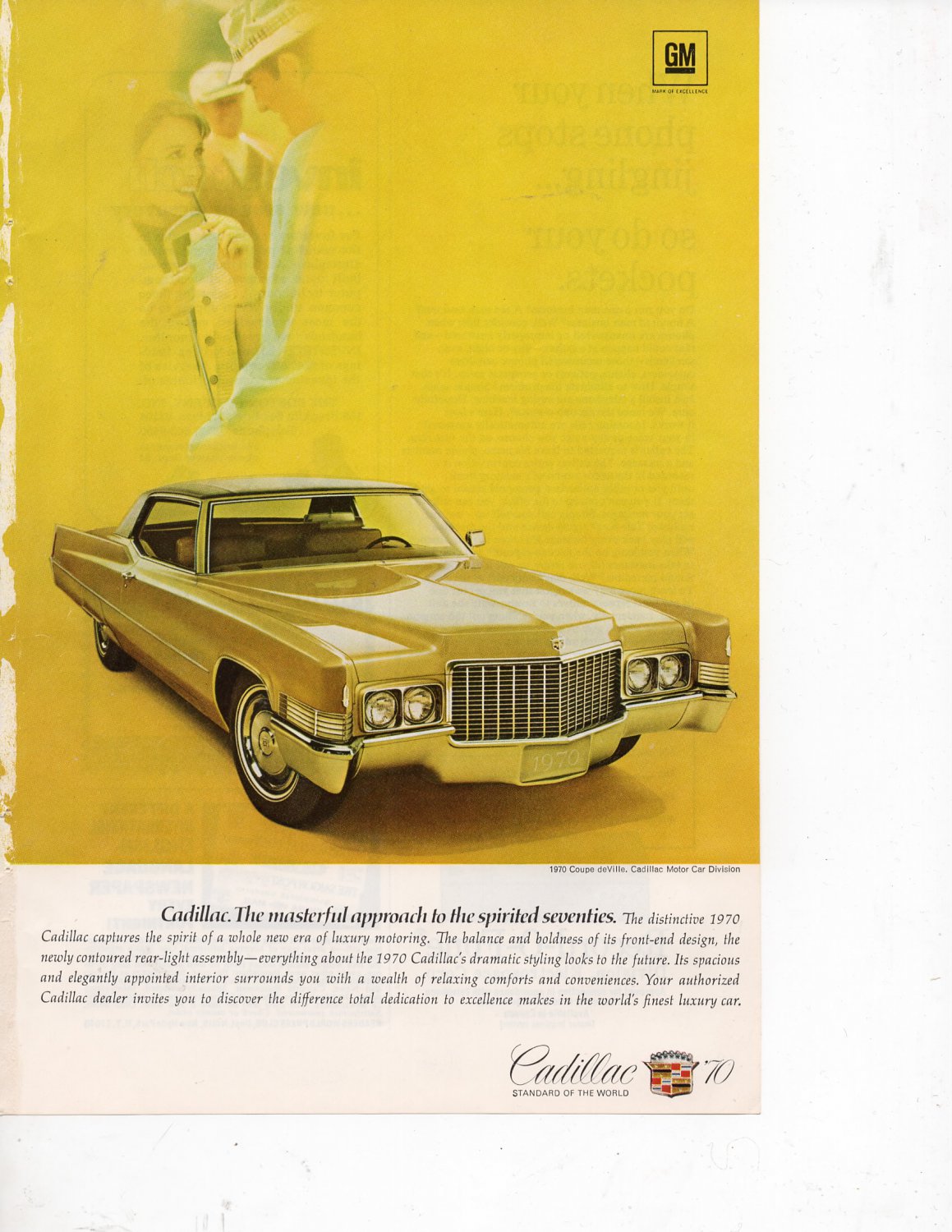 Cadillac vintage Magazine Print Ad November 1969