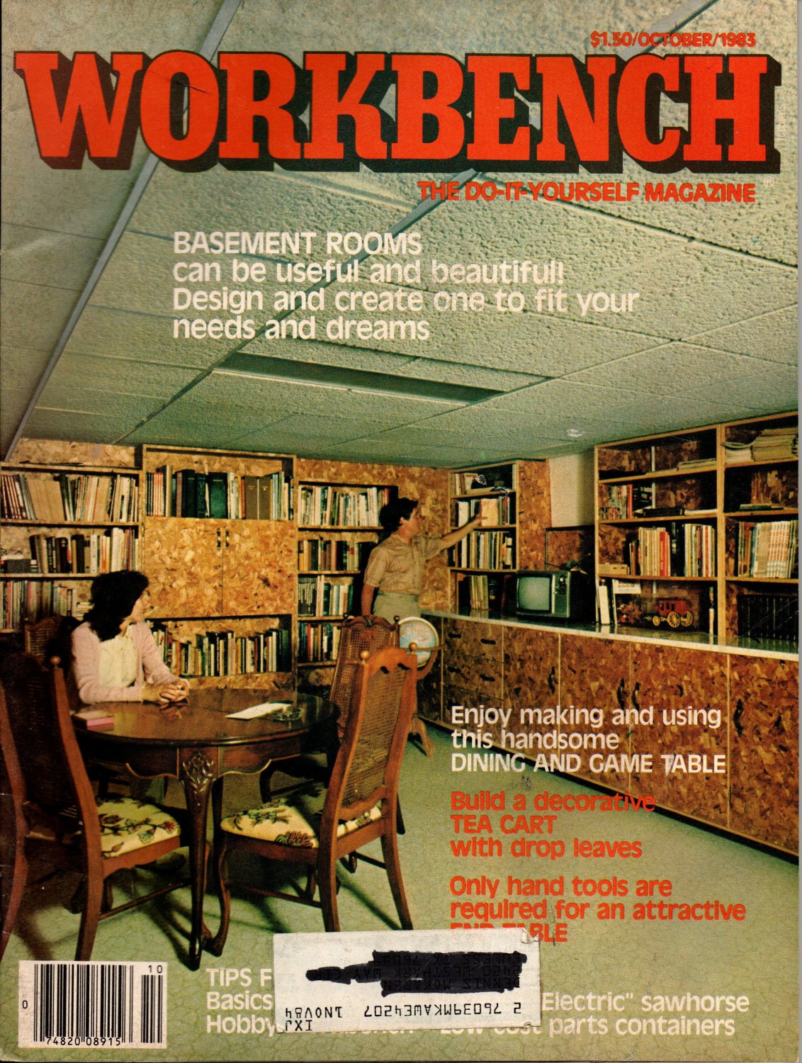 Workbench Magazine October 1983 Basement Rooms can be Useful and Beautiful