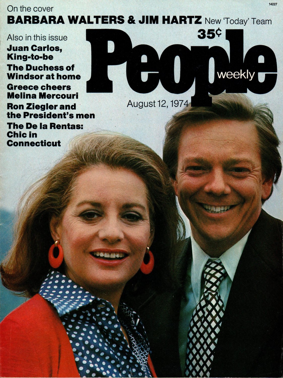 People Magazine August 12, 1974 Barbara Walters & Jim Hartz New "Today ...