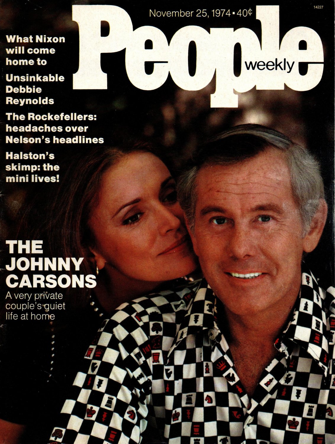 People Magazine November 25, 1974 The Johnny Carsons Private couple's ...