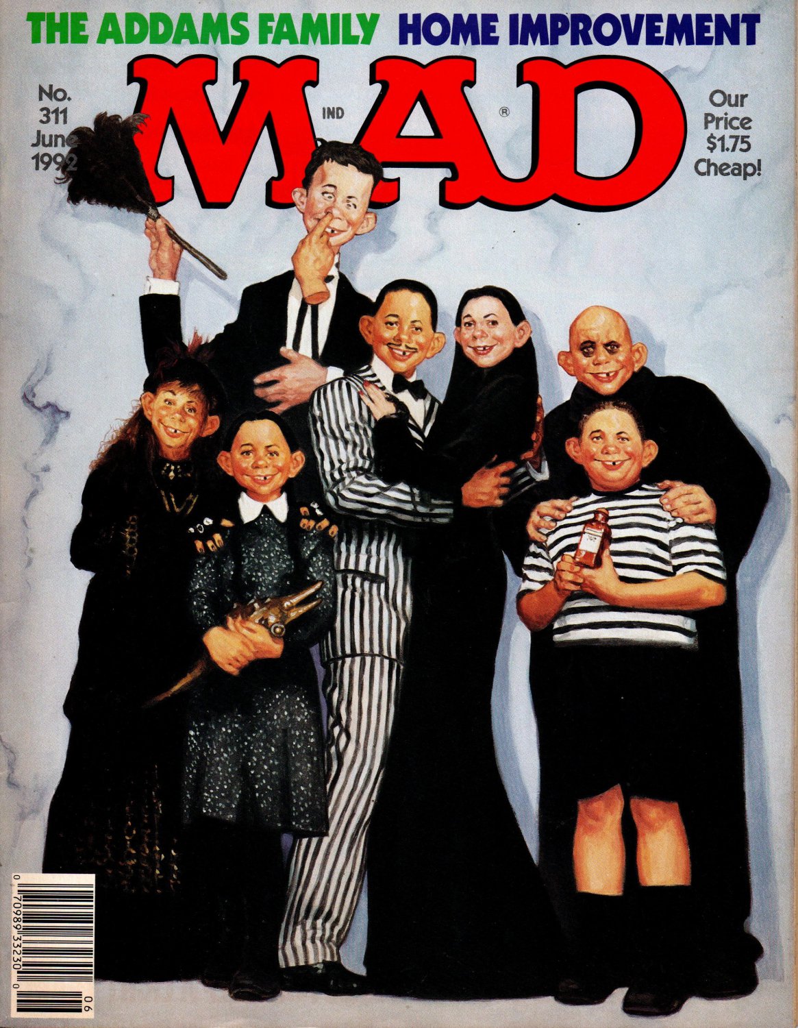 Mad Magazine June 1992 Addams Family Home Improvement