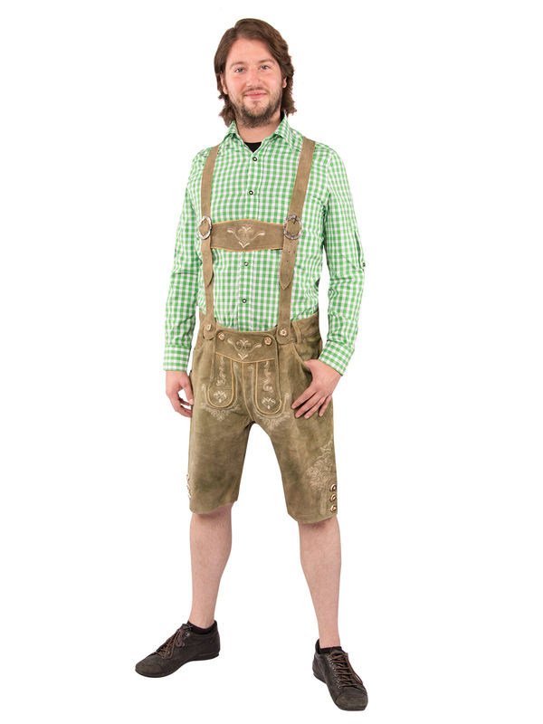 New Men German short pants octoberfest leather sweade