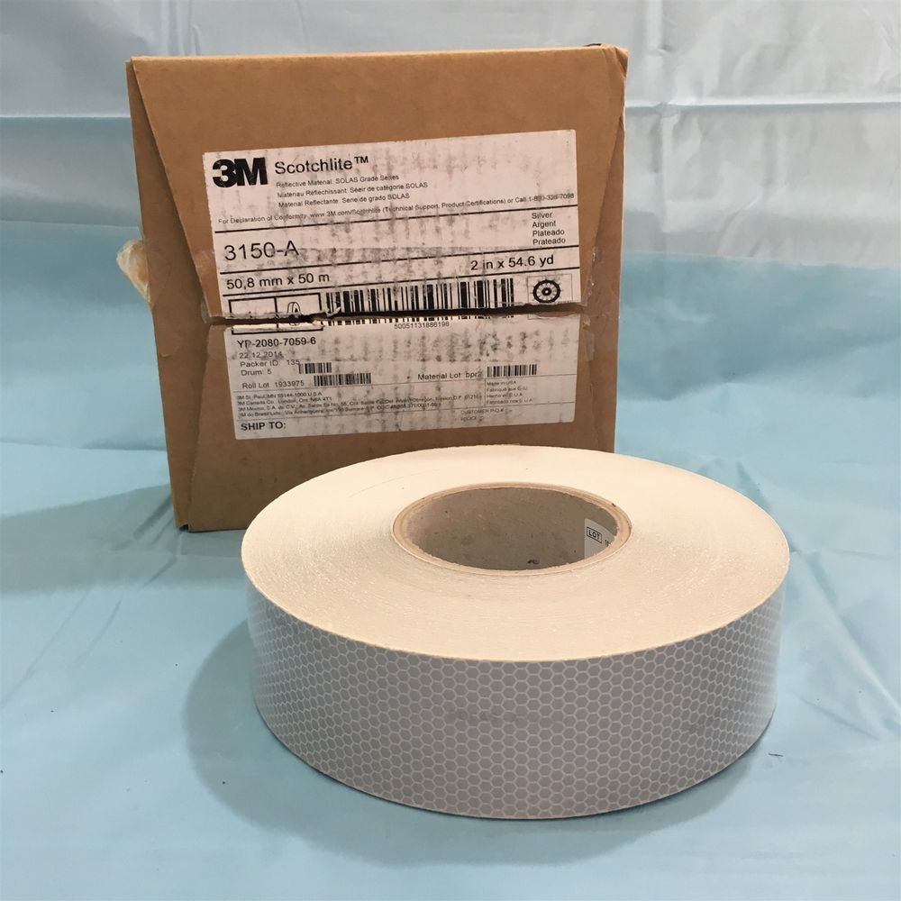 3M Scotchlite 3150-A Reflective Tape 50.8mm x 50meters. SOLAS Approved