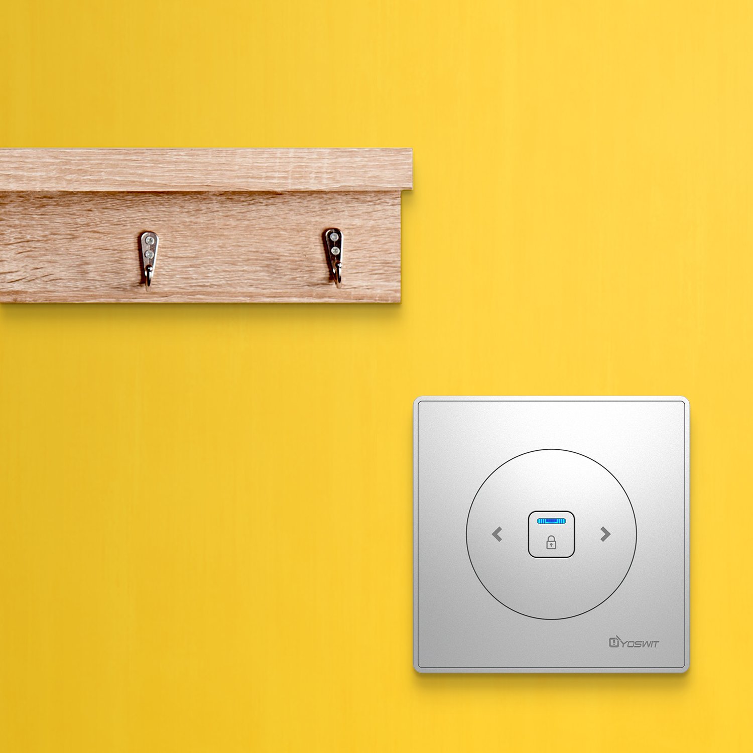 Bluetooth Smart Curtain Switch 1 Layer (Socket 86) Silver