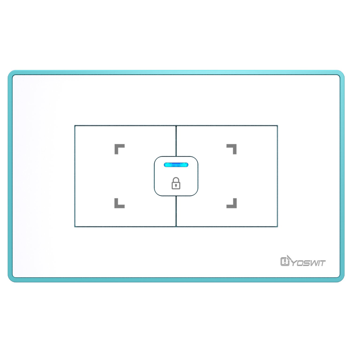 Bluetooth Smart Curtain Switch 2 Layers (Socket 118) Aquamarine Mix
