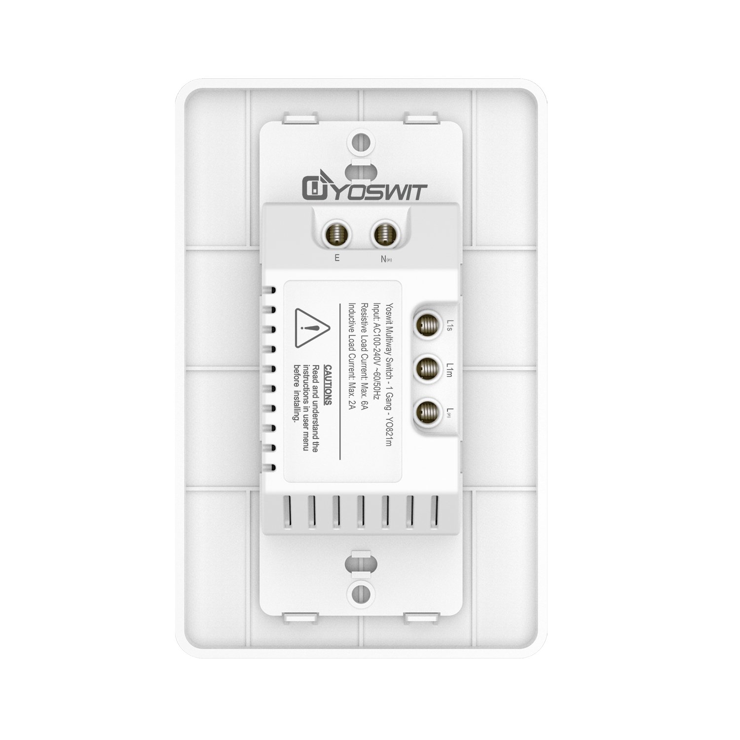 Bluetooth Smart Multi-way Switch 1 Gang (Socket 120) Orange Mix