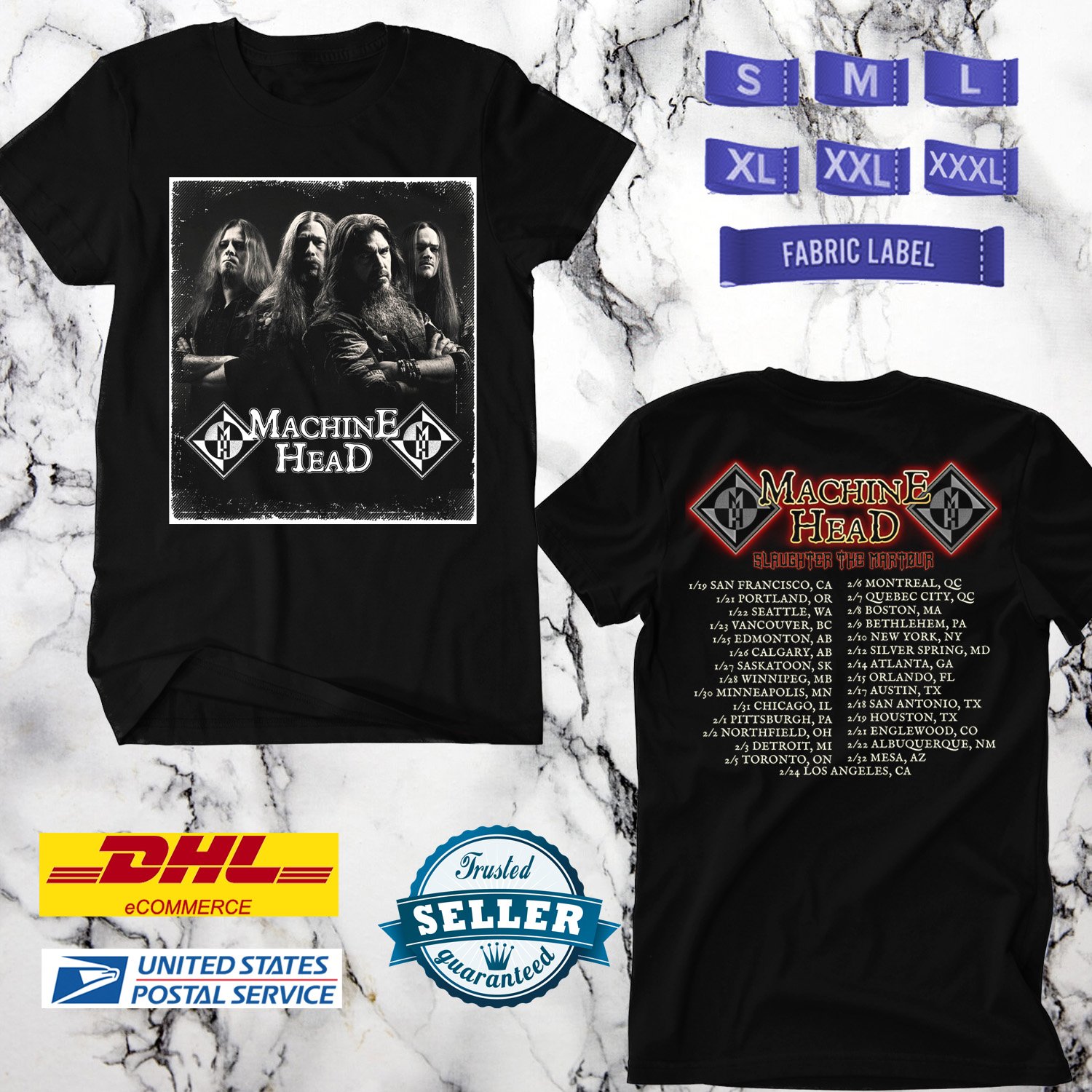 MACHINE HEAD SLAUGHTER THE MARTOUR 2024, MACHINE HEAD TOUR, MACHINE ...