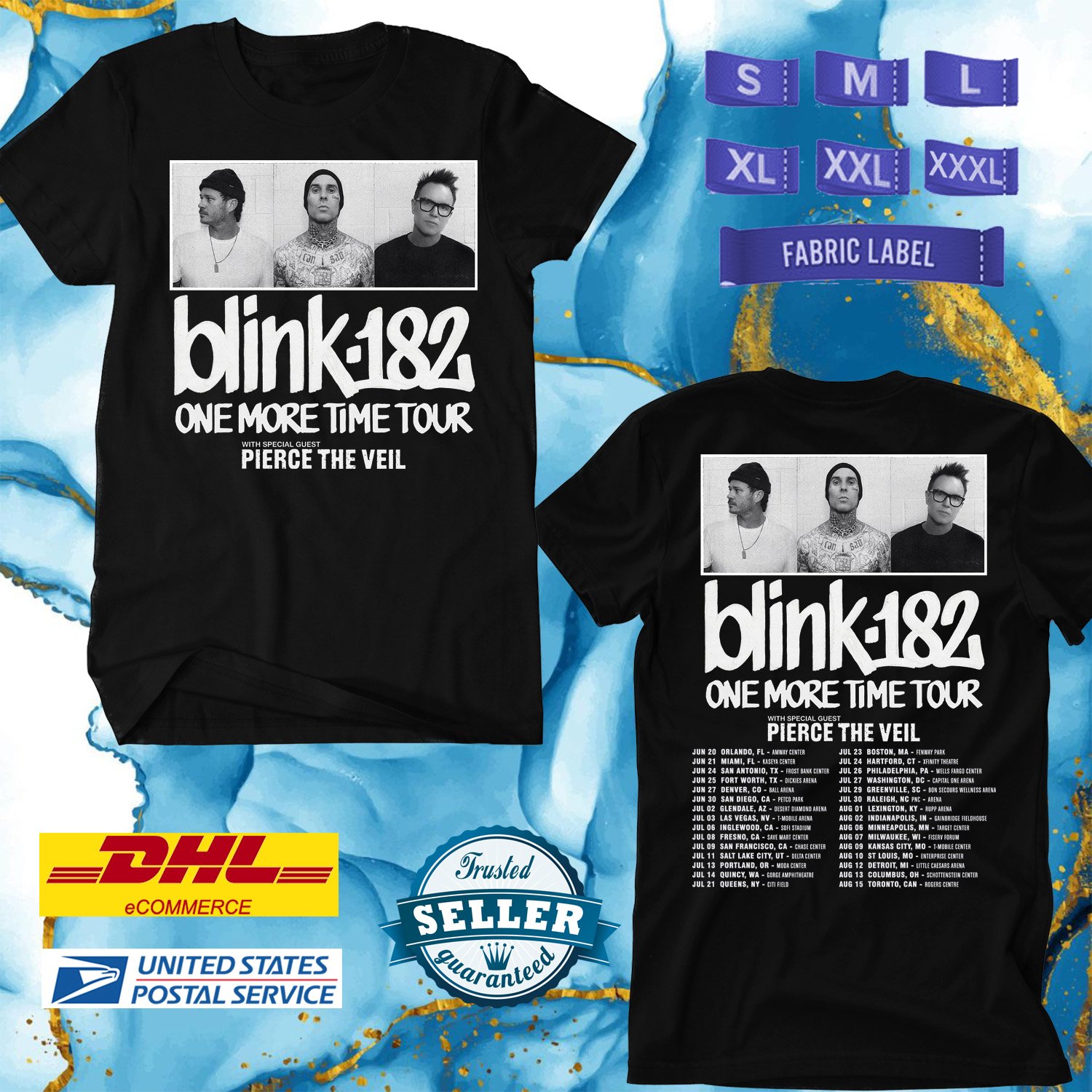 BLINK-182 ONE MORE TIME TOUR 2024, BLINK-182 TOUR, BLINK-182 FAN SHIRT ...