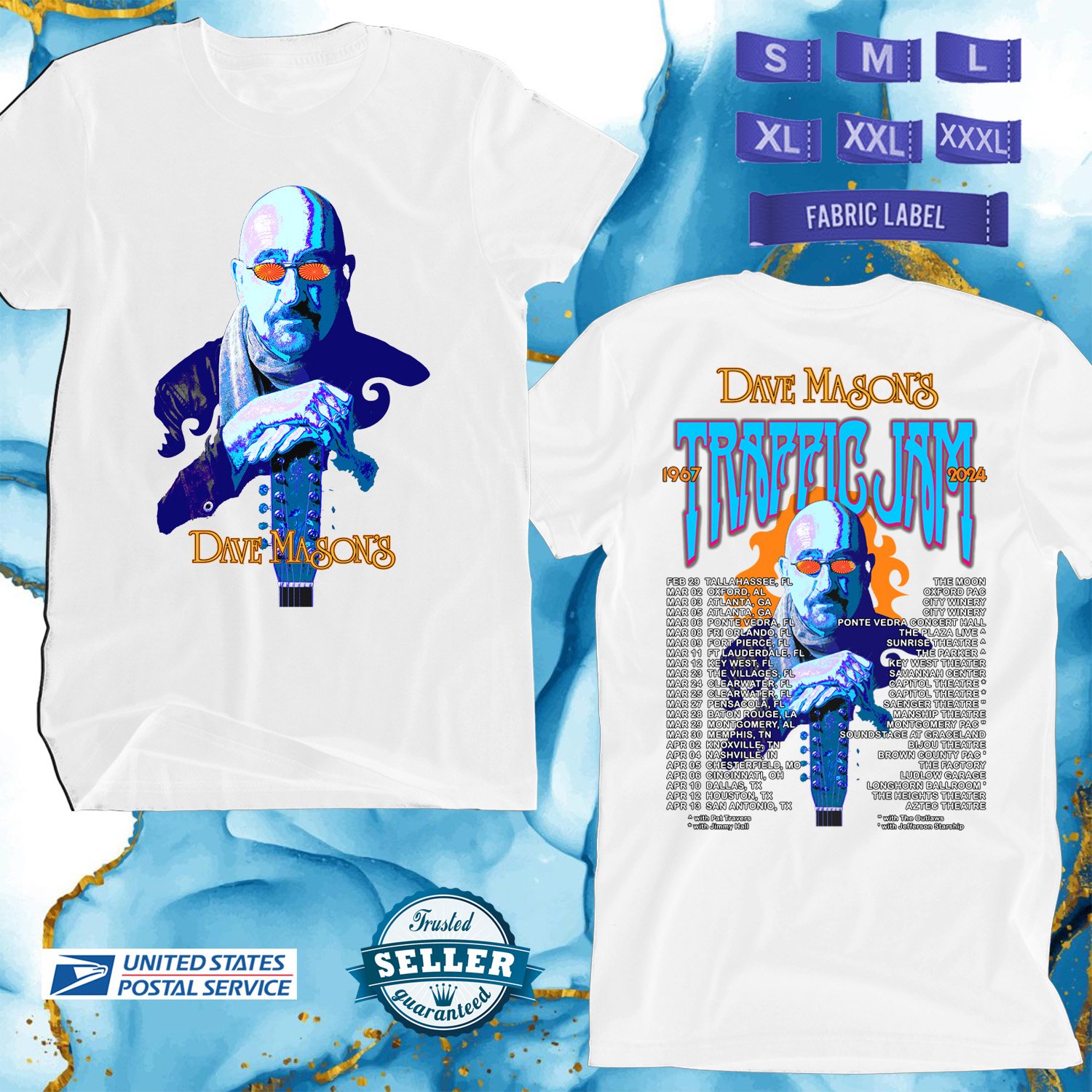 DAVE MASON TRAFFIC JAM TOUR 2024, DAVE MASON TOUR, DAVE MASON T SHIRT ...