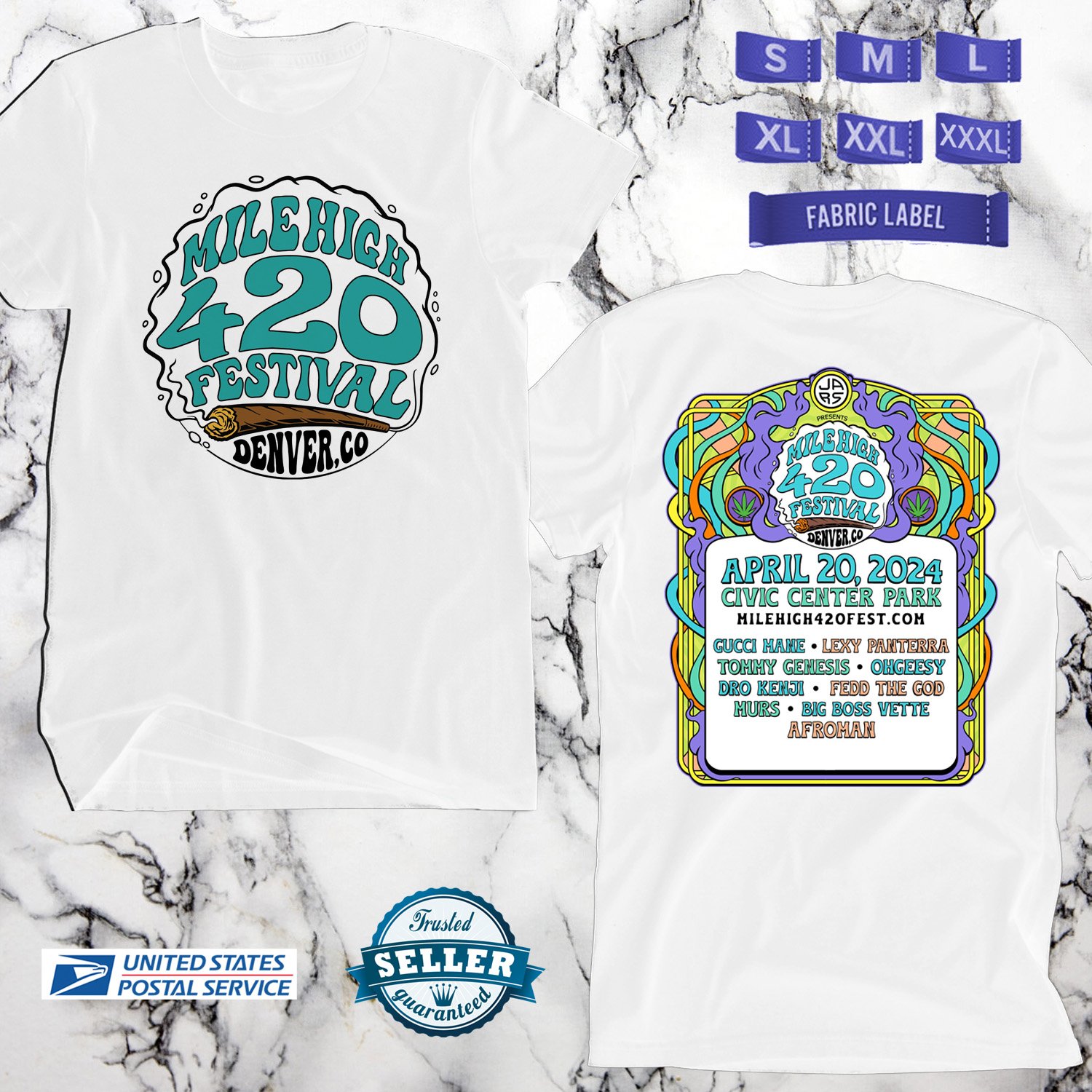 MILE HIGH 420 MUSIC FESTIVAL 2024,MILE HIGH 420 MUSIC FESTIVAL, UNISEX ...