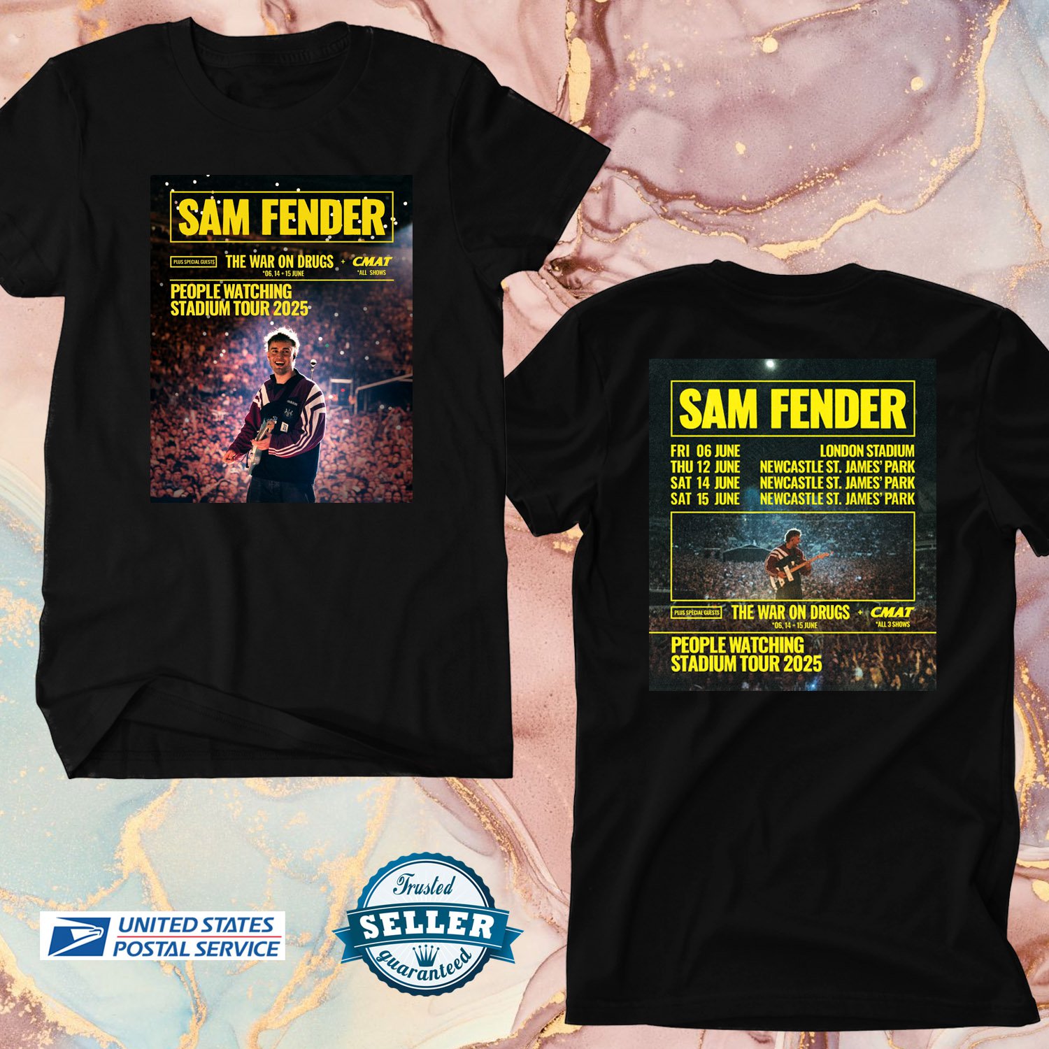 SAM FENDER PEOPLE WATCHING STADIUM SUMMER UK TOUR 2025, SAM FENDER ...