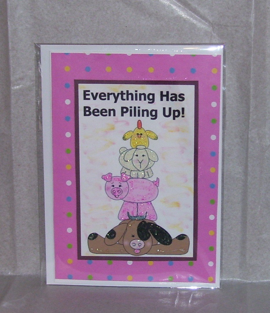 Everything Is Piling Up - 5x7" Greeting Card with envelope