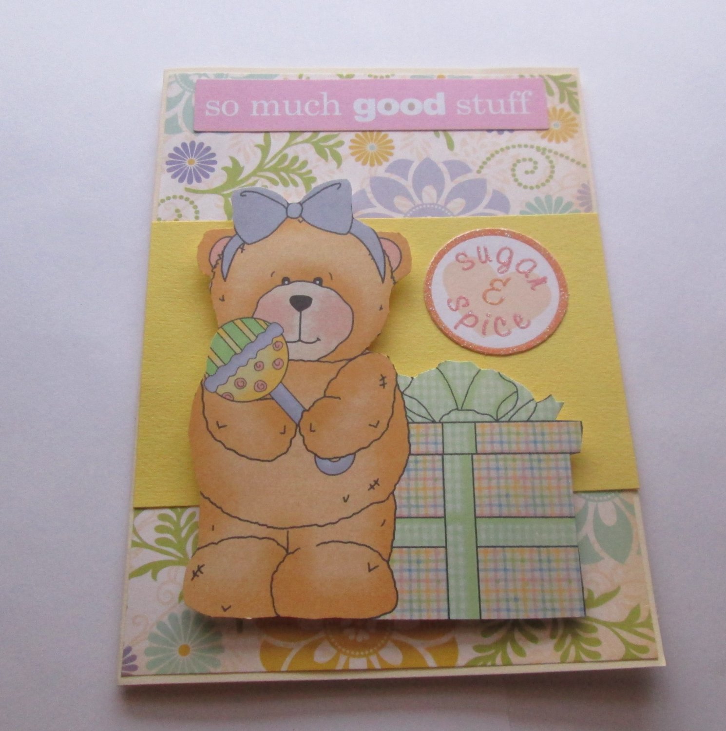 So Much Good Stuff Girl - 5x7" Greeting Card and envelope