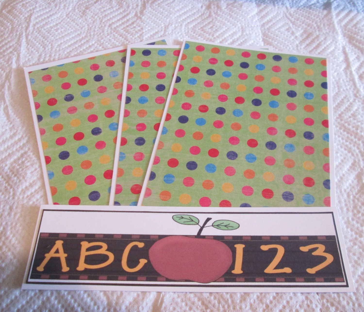 ABC 123 Apple a - 4pc Mat Set